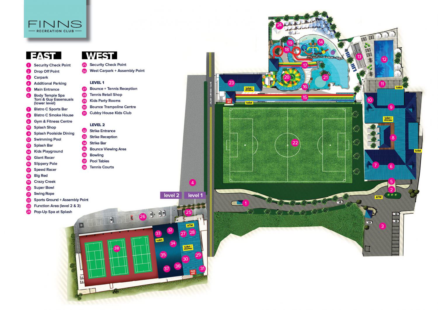 FRC Venue Map - FINNS Bali